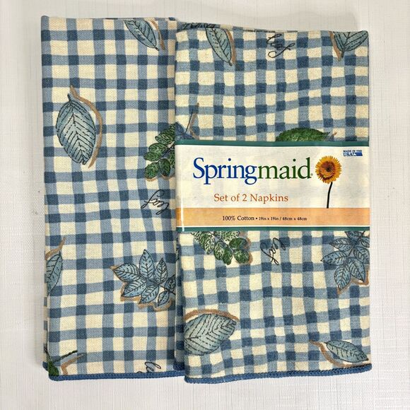Springmaid | Dining | Gingham Dinner Napkins Country Farmhouse ...